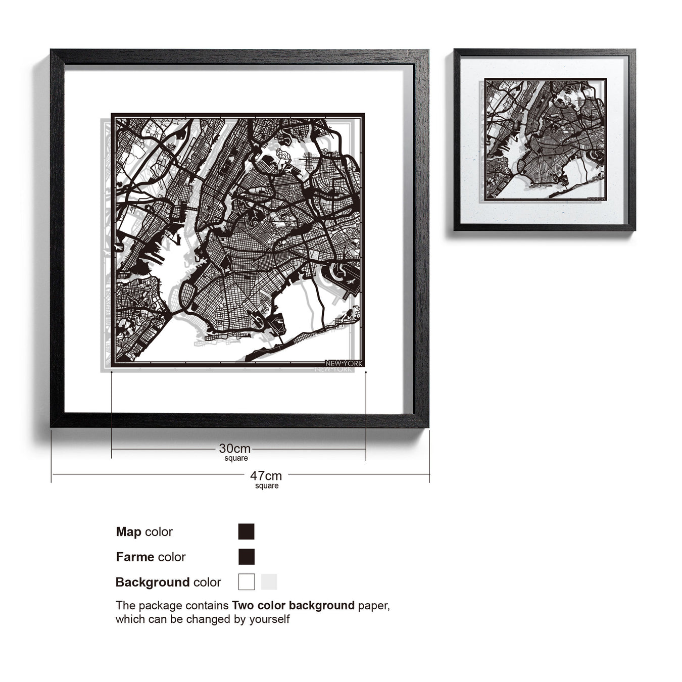 Paper cut maps United States (east) 12 inch map art – o3designstudio