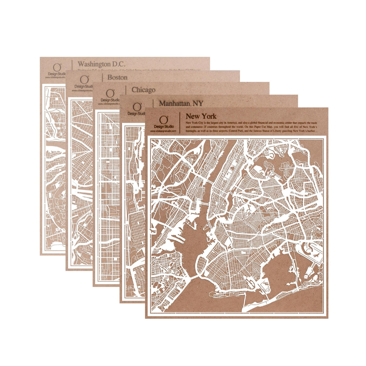 Paper cut maps United States (east) 12 inch map art – o3designstudio